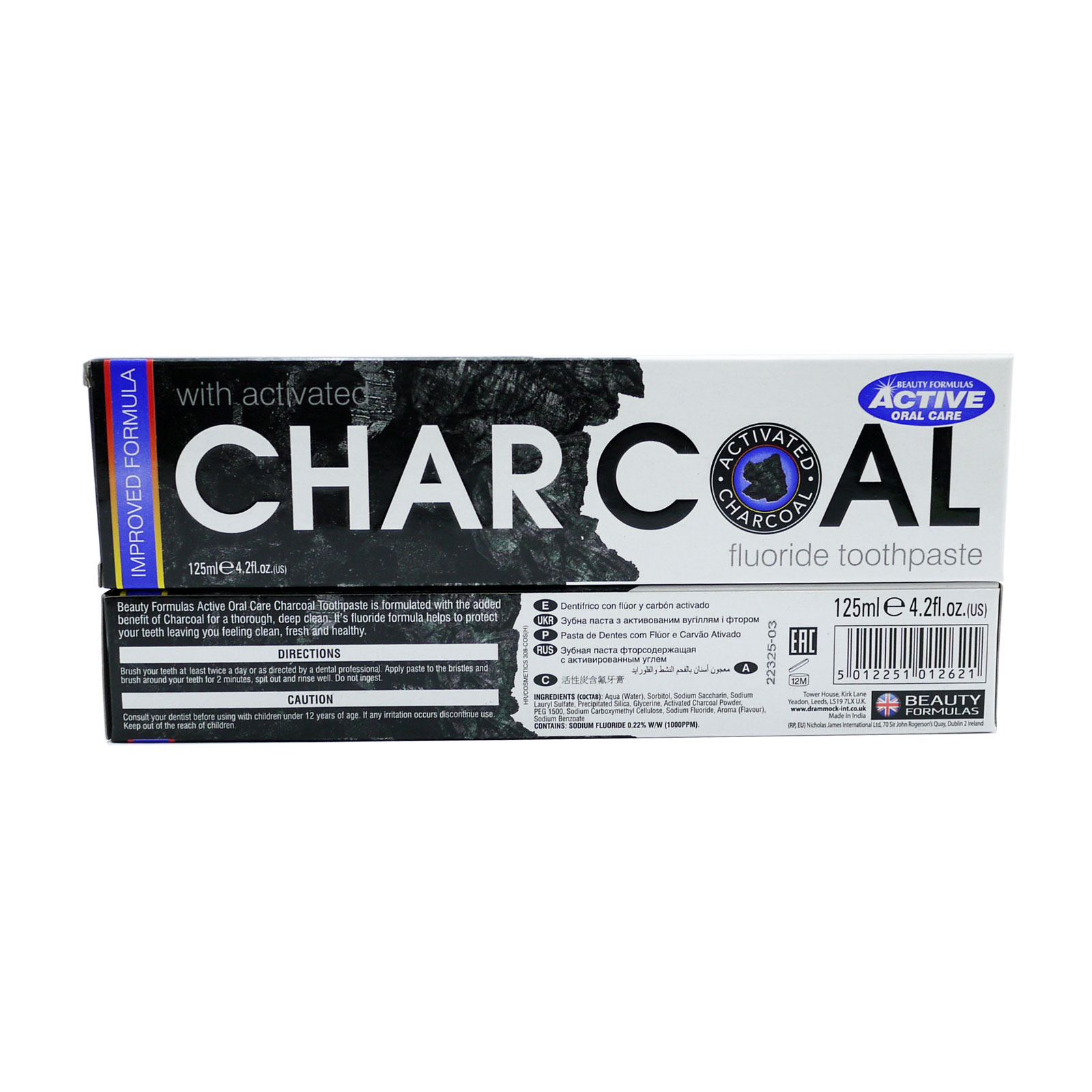 BEAUTY FORMULAS TOOTHPASTE ACTIVE CHARCOAL – FMCG GROUPS INC