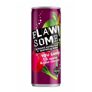 FLAWSOME! DRINKS APPLE & SOUR CHERRY SPARKLING CANS (250ml) x 24 – FMCG ...